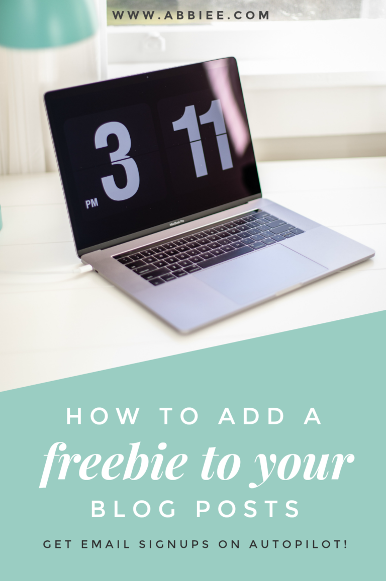 Abbie Emmons - How To Add a Freebie to Your Blog Posts + Get Email Sign ...